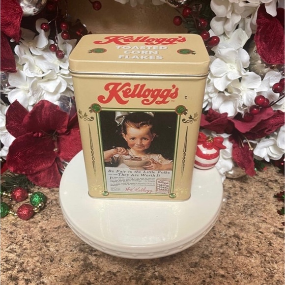 kellogg’s | Storage & Organization | Vintage Tin Kelloggs Toasted Corn ...